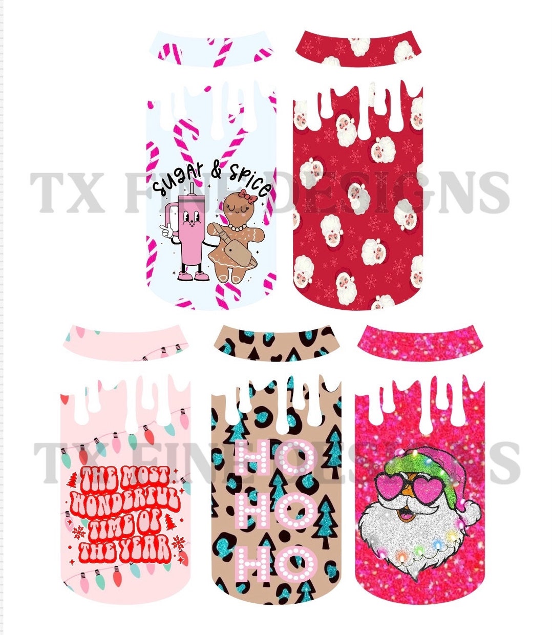 Christmas Drip Can Digital Cardstock, Digital Download, Digital Files ...