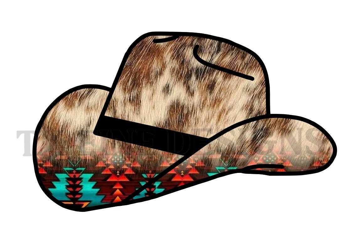 Cowboy Hat Digital Download, Western Digital Cardstock, Digital File ...