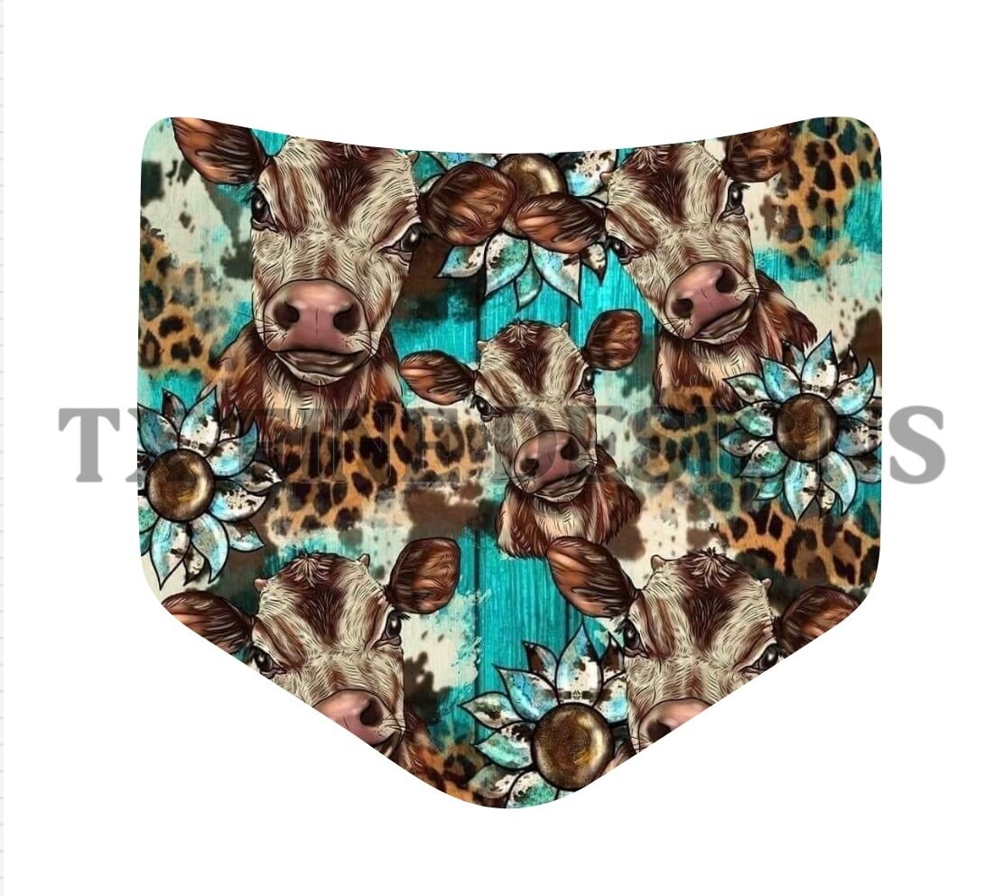 Western Pocket Digital Cardstock, Digital Files, Freshie Pocket - Etsy