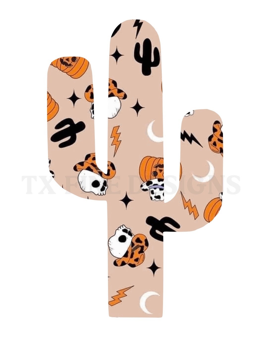 Halloween Cactus Cardstock Digital Download Digital - Etsy