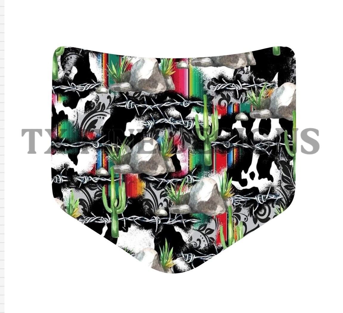 Western Pocket Digital Cardstock, Digital Files, Freshie Pocket - Etsy