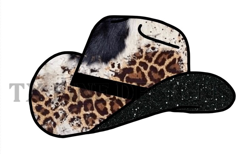 Cowboy Hat Digital Download, Western Digital Cardstock, Digital File ...