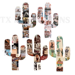 Western Cactus Cardstock, Digital Download, Digital Cardstock, Cactus ...