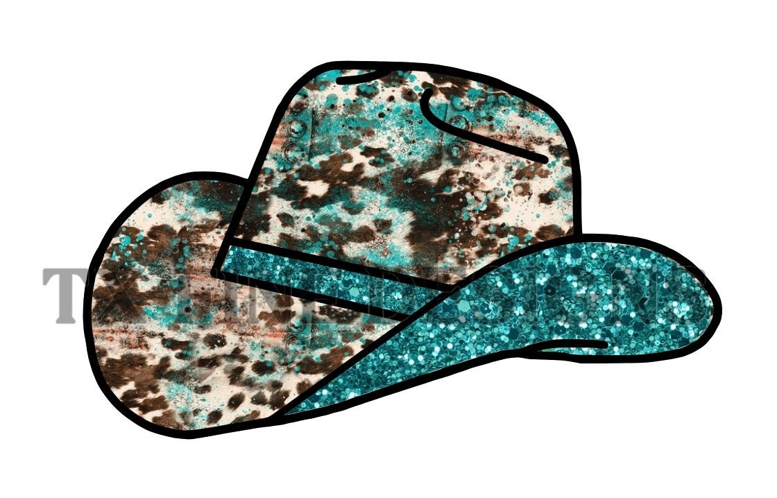 Cowboy Hat Digital Download, Western Digital Cardstock, Digital File ...