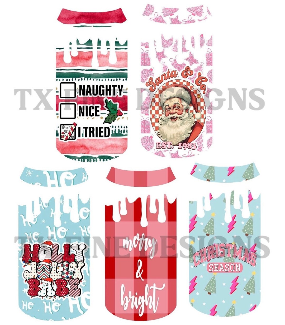 Christmas Drip Can Digital Cardstock, Digital Download, Digital Files ...