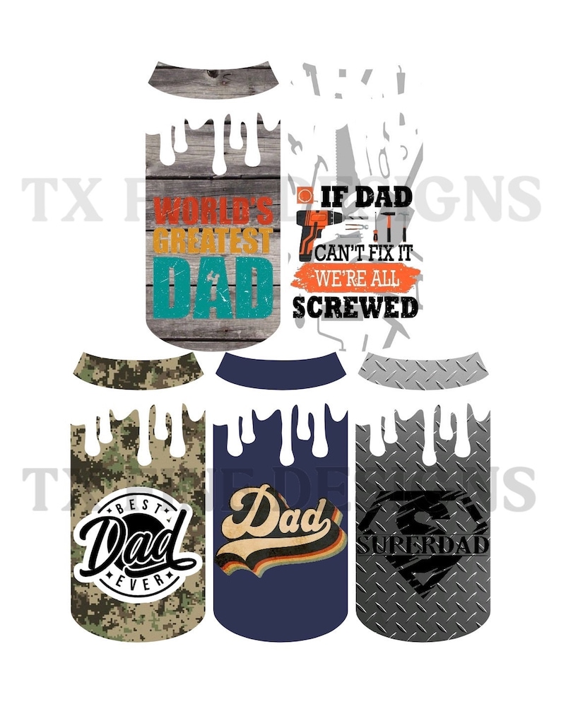 Drip Can Father's Day Digital Cardstock, Digital Download, Digital ...