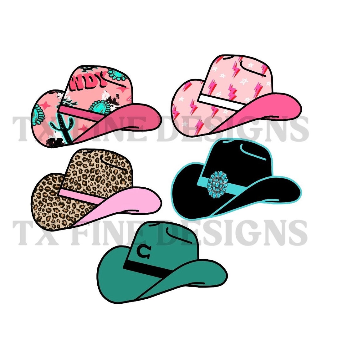 Cowboy Hat Digital Download, Western Digital Cardstock, Digital File ...