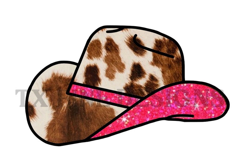 Cowboy Hat Digital Download, Western Digital Cardstock, Digital File ...