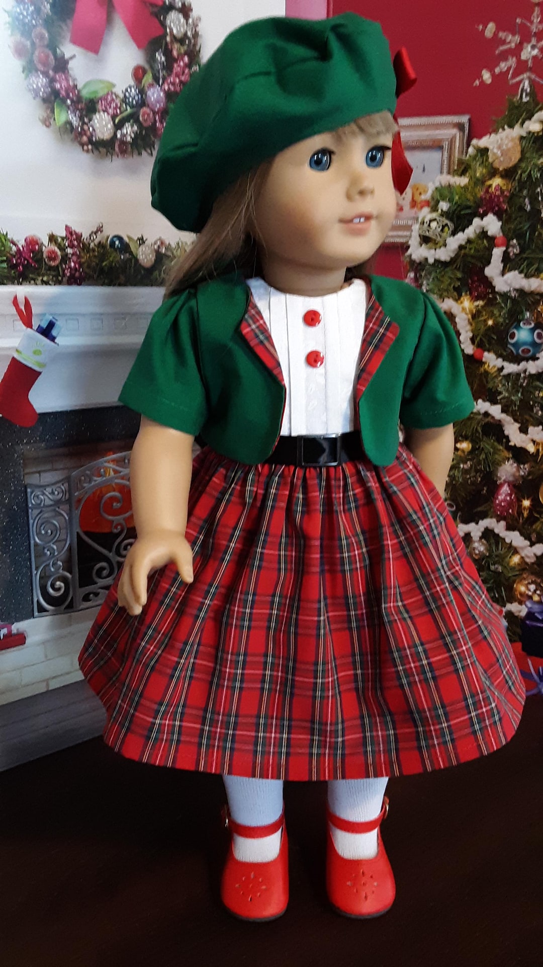 Holiday Plaid 18 Doll Mary Ellen Doll Outfit - Etsy