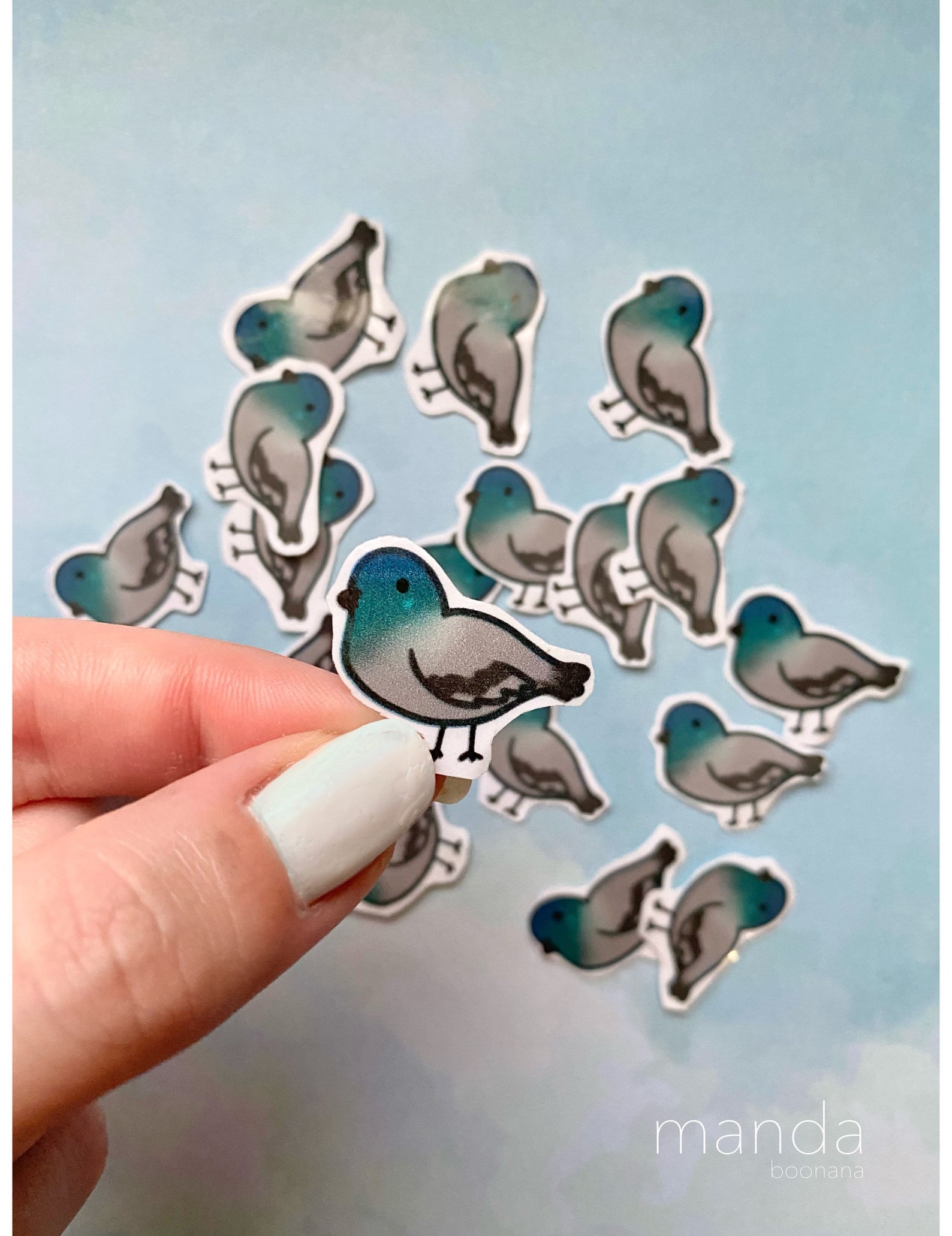 Tauben Sticker Wasserfeste Sticker Journaling Scrapbooking | Etsy