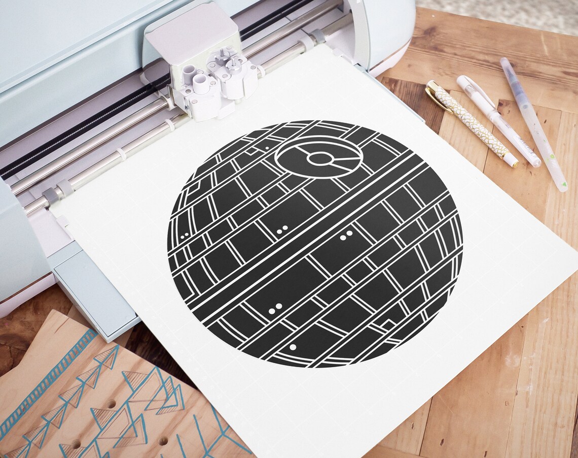 Death Star SVG Star Wars Cut File png pdf dxf pdf | Etsy