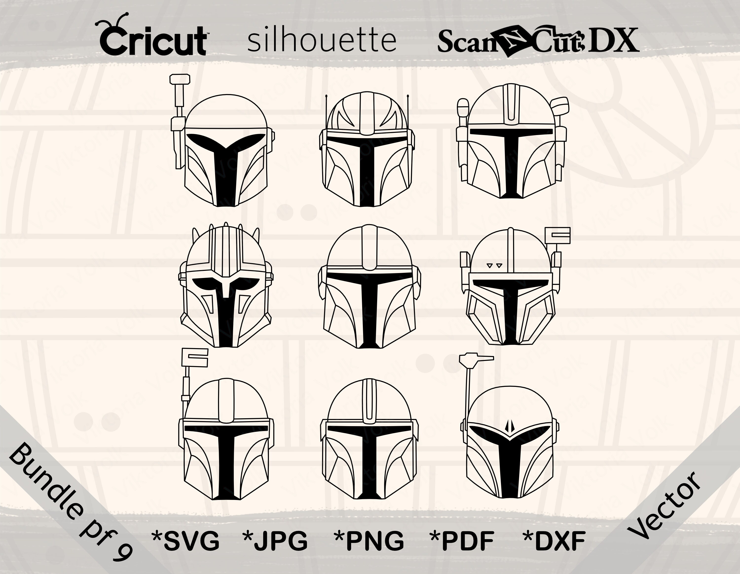 Mandalorian Helmets Collection Digital Download Jpg Png Etsy