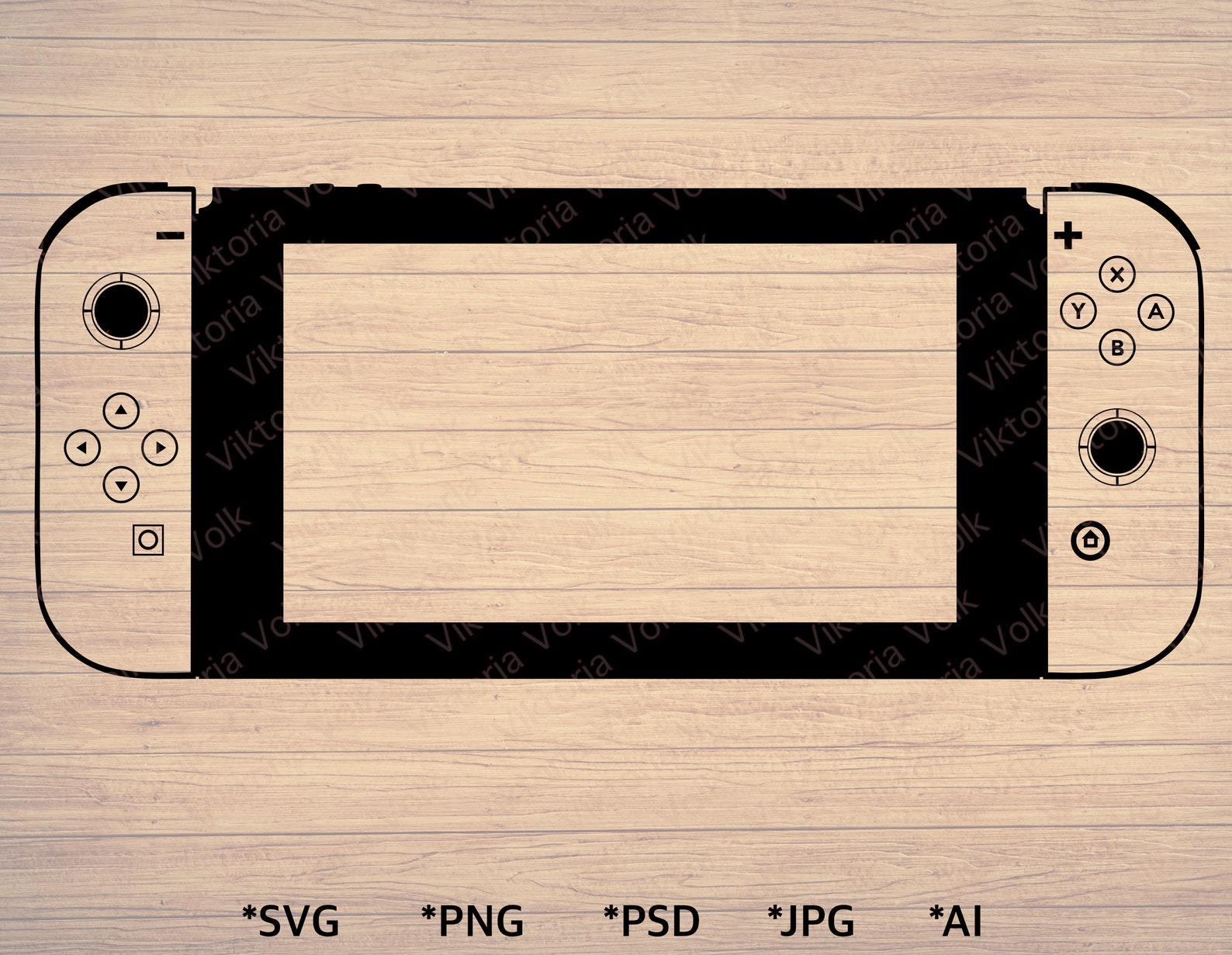 Nintendo Switch Vector Outline Nintendo Controller Black SVG | Etsy