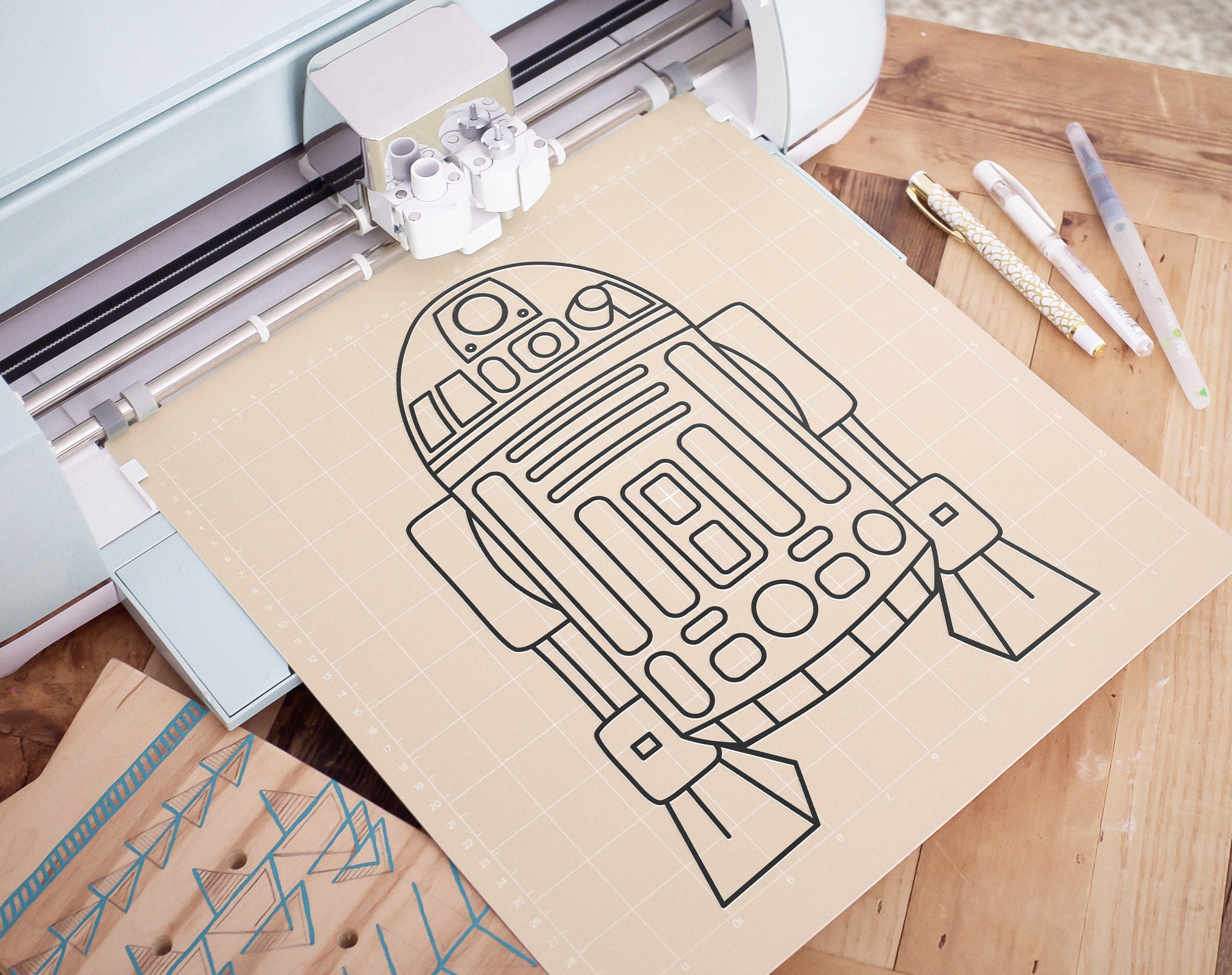 R2-D2 Vector outline Star Wars Cut File jpg png svg pdf | Etsy