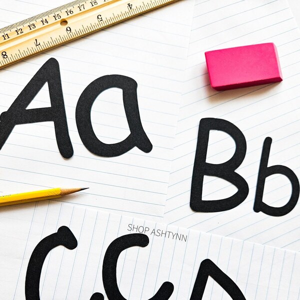 Alphabet Cardstock - Etsy