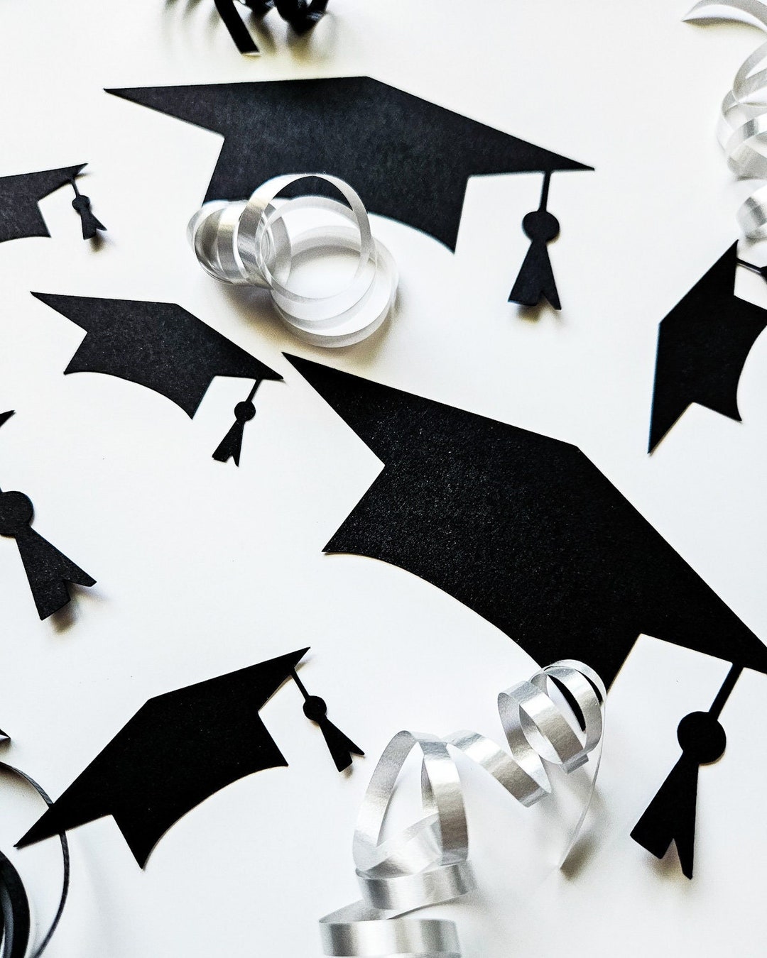Graduation Cap Die Cut Cardstock Paper Shapes, Blank, 2.5in/5in, Black ...