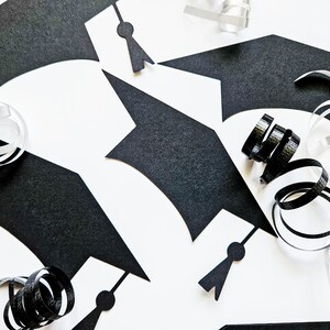 Graduation Cap Die Cut Cardstock Paper Shapes, Blank, 2.5in/5in, Black ...