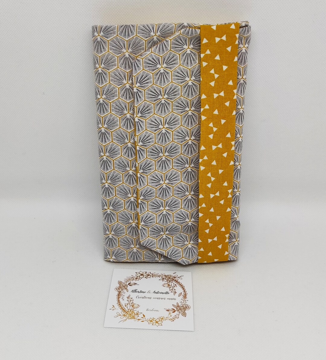 Pocket Book Cover - Grey Geometric Pattern - Etsy