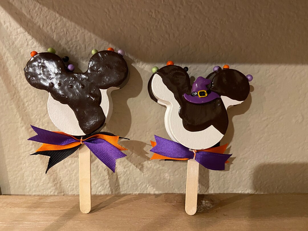 Faux 2 Halloween Mouse Ears Popsicles ,ice Cream Bars - Etsy