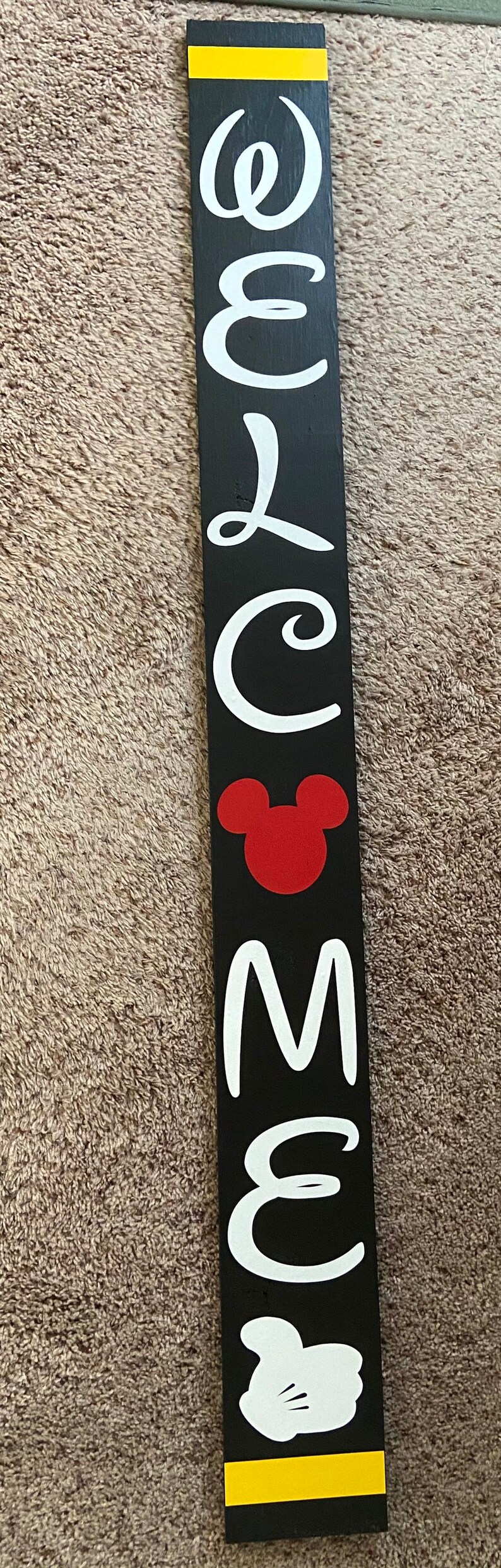Mickey Mouse Outdoor Garden Welcome Sign - Etsy
