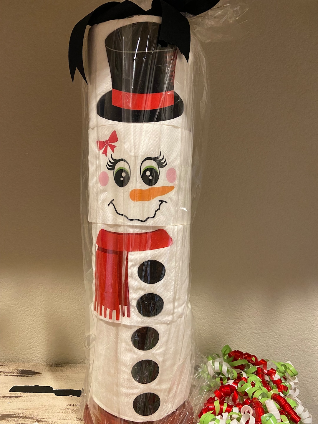 Christmas Stacked Toilet Paper Gag Gift - Etsy