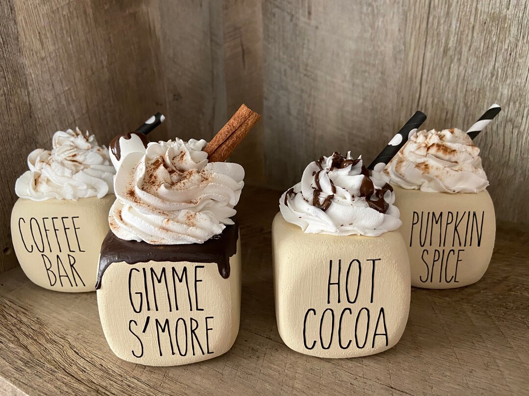 Faux Mini Block Coffee Block Decor S’mores - Etsy