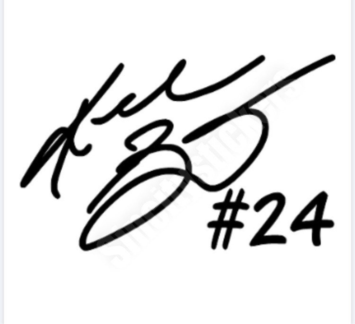 Kobe Bryant Signature Car Window Bumper Sicker Decal Buy 3 | Etsy