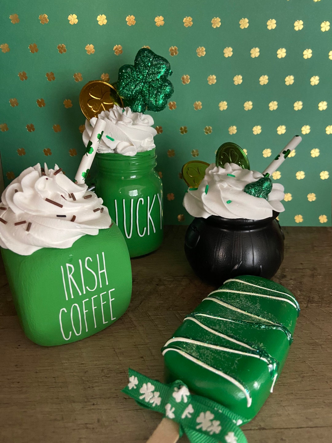 Faux Mini Block Coffee Block Decor Irish Coffee - Etsy