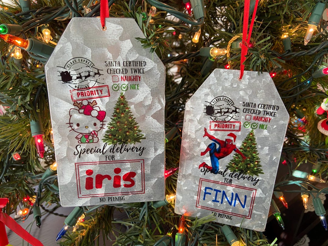 Customized Personalized Character Gift Name Tags - Etsy