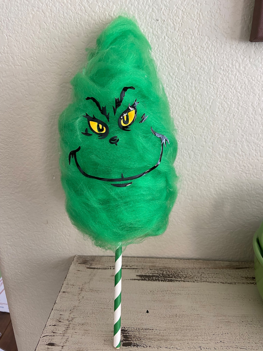 Fake Grinch Cotton Candy - Etsy