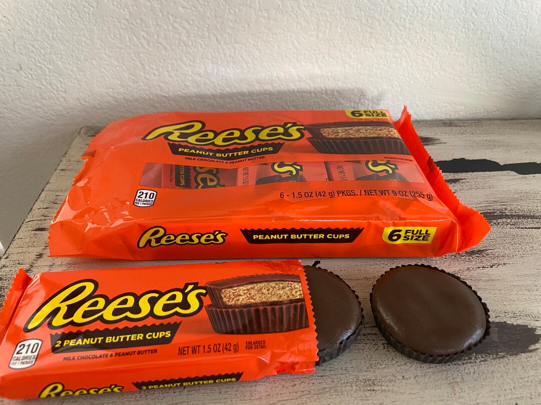 6 Full Size Fake Peanut Butter Cups in Package - Etsy