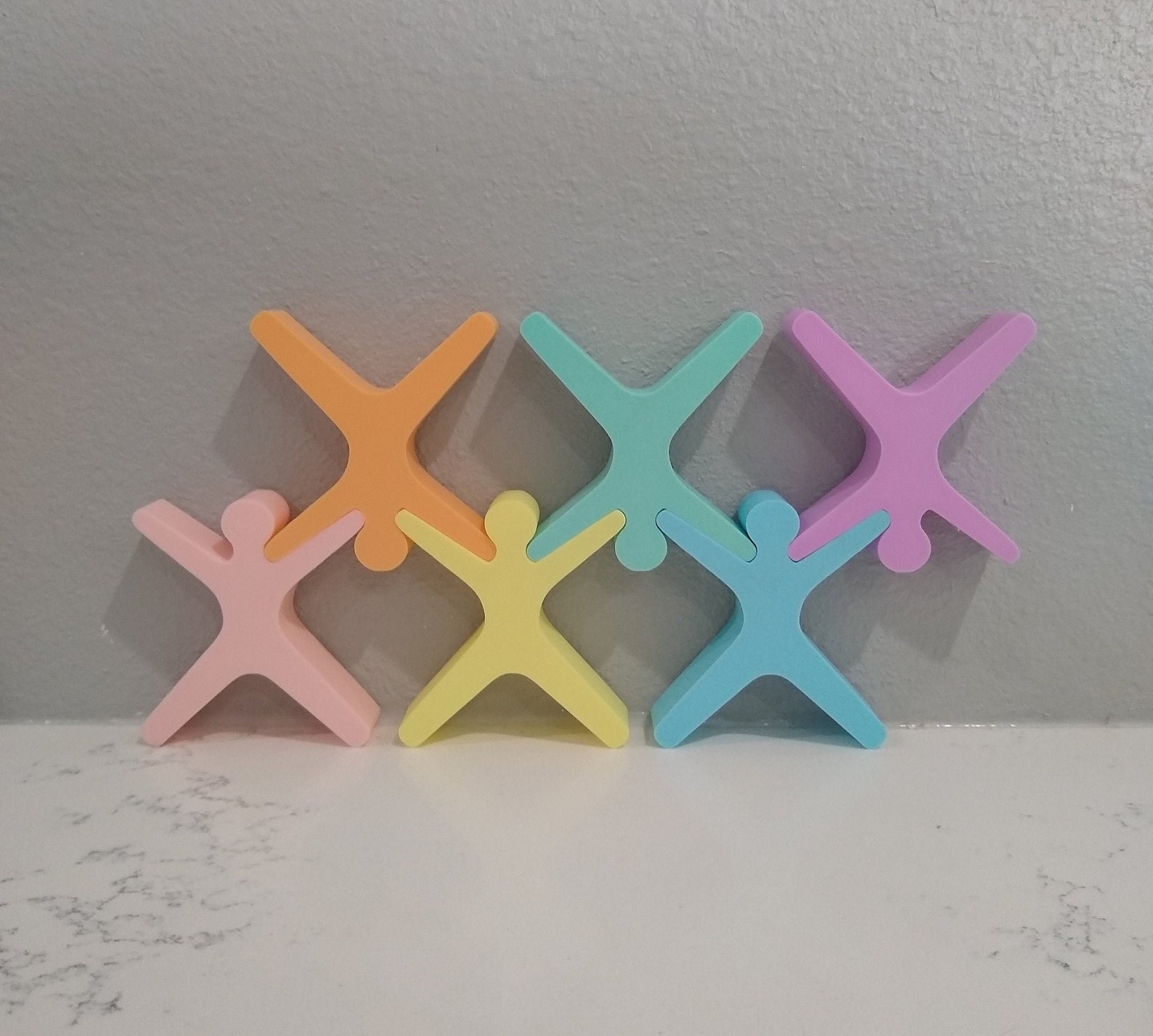 People Stacking Blocks / Montessori Toy / 6-12 Piece Set / 3D - Etsy