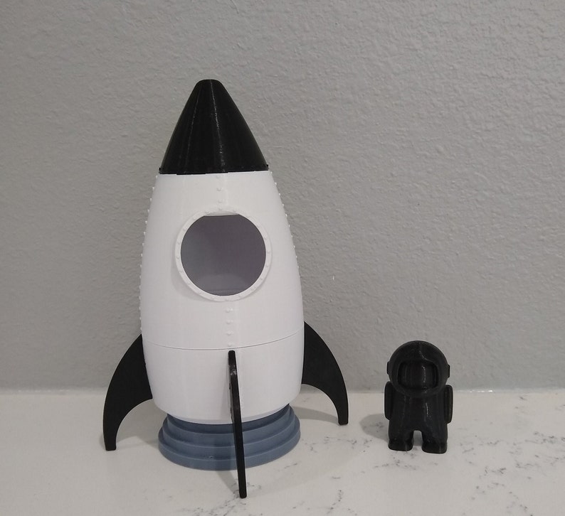 Rocket Ship With Astronaut / Toy Rocket / 3D Printed | Etsy