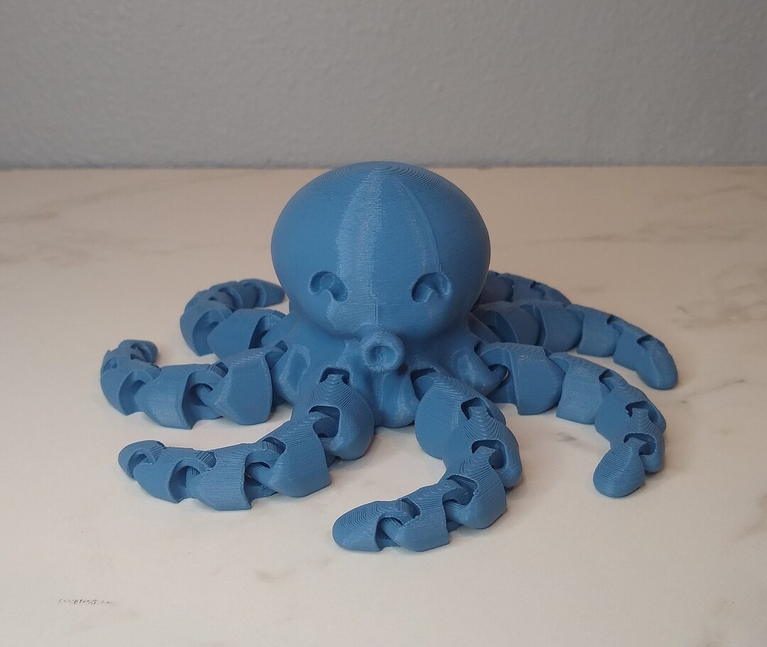 Flexible Octopus / Toy Action Figure / 3D Printed - Etsy