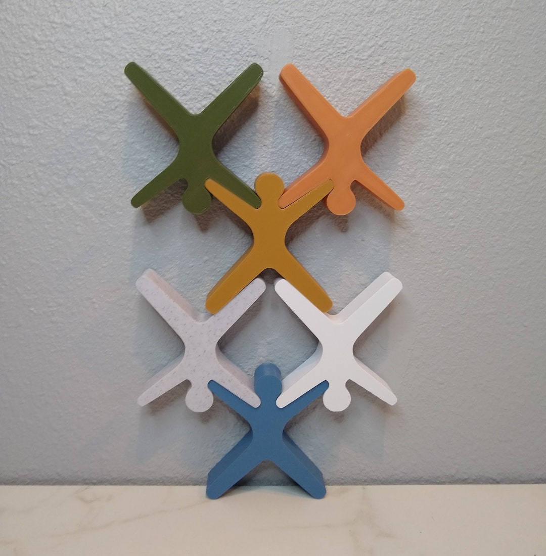 People Stacking Blocks / Montessori Toy / 6-12 Piece Set / 3D Printed ...