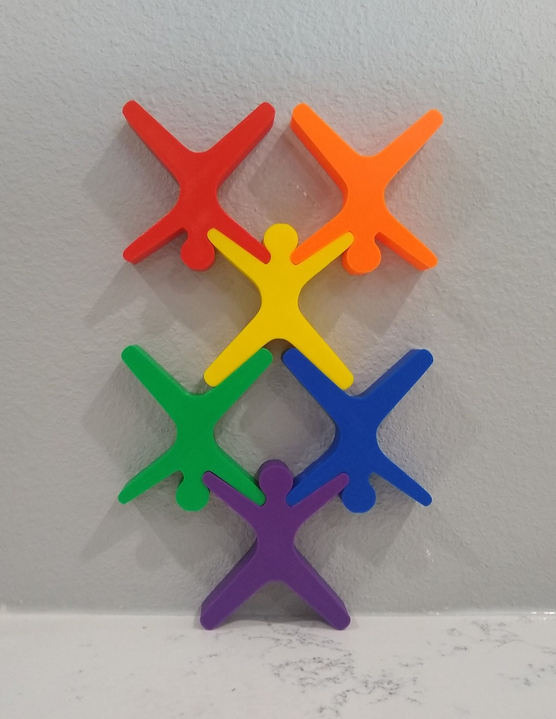 People Stacking Blocks / Montessori Toy / 6-12 Piece Set / 3D - Etsy