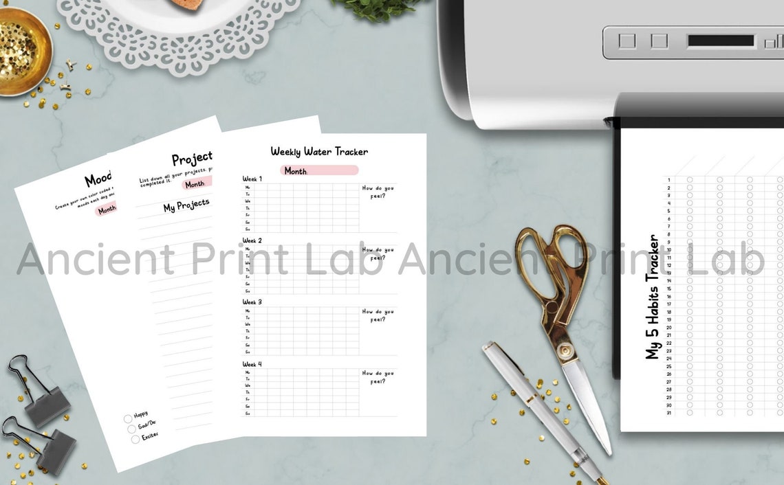 Printable Trackers | Digital Trackers - Etsy