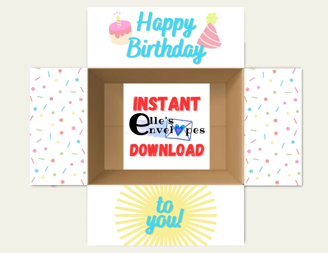 Birthday Care Package / Instant Download / Printable / College / Box ...