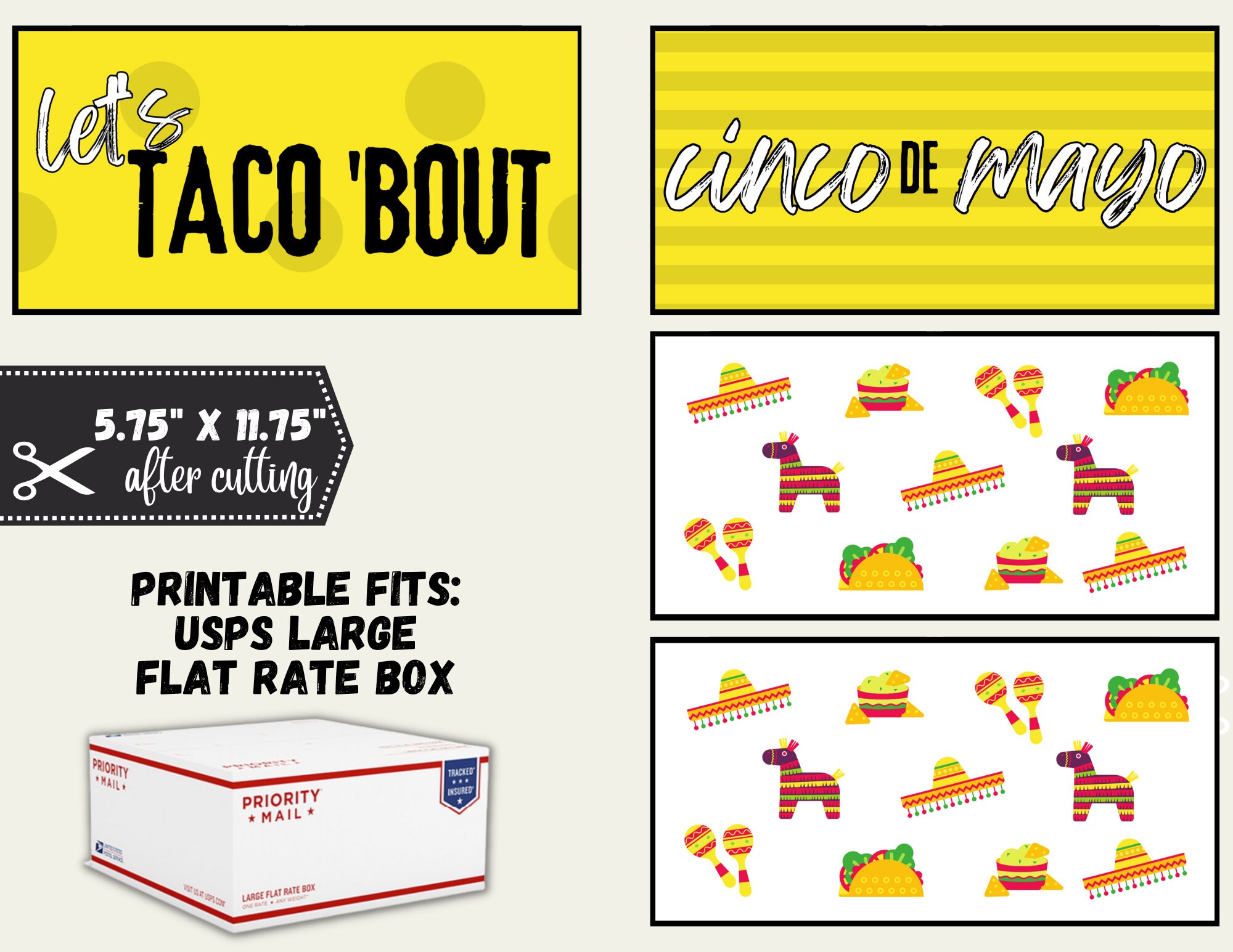 Cinco De Mayo Care Package / Instant Download / Printable / College ...