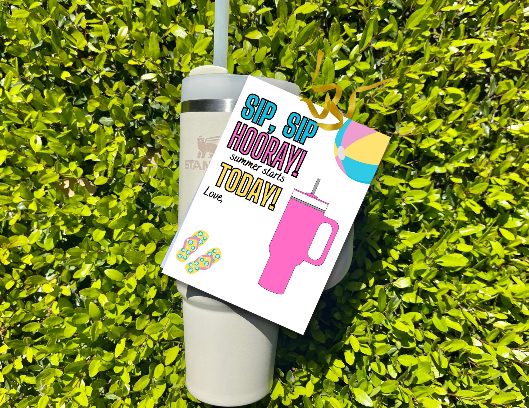 Teacher Stanley Cup Gift/ Gift Tag/teacher Favorite/stanley Cup Gift ...