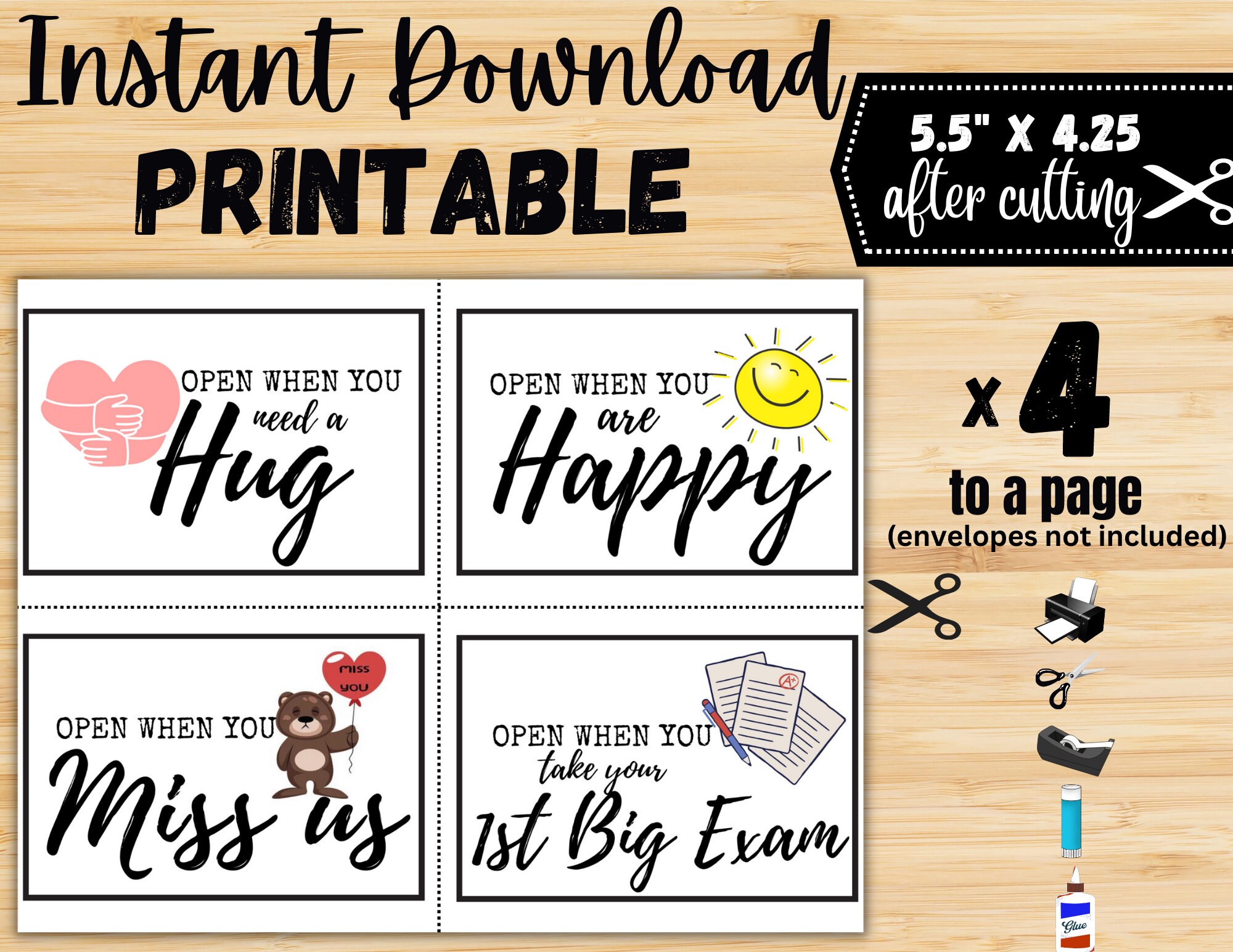 20 Open When Labels for College Students/open When Envelopes/college ...