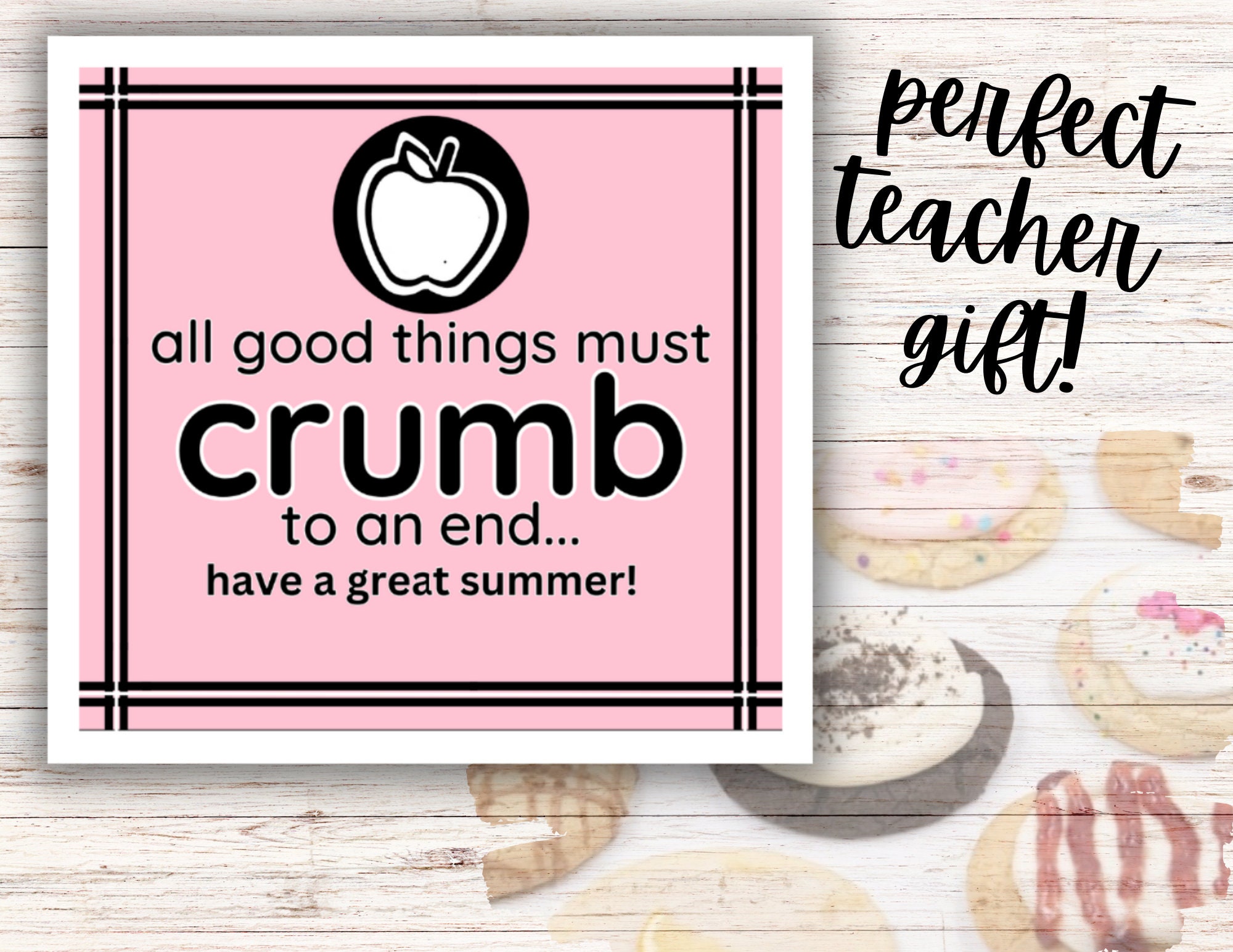 Crumbl Cookies Tag/printable/cookie Tag/instant Download/teacher Gift ...