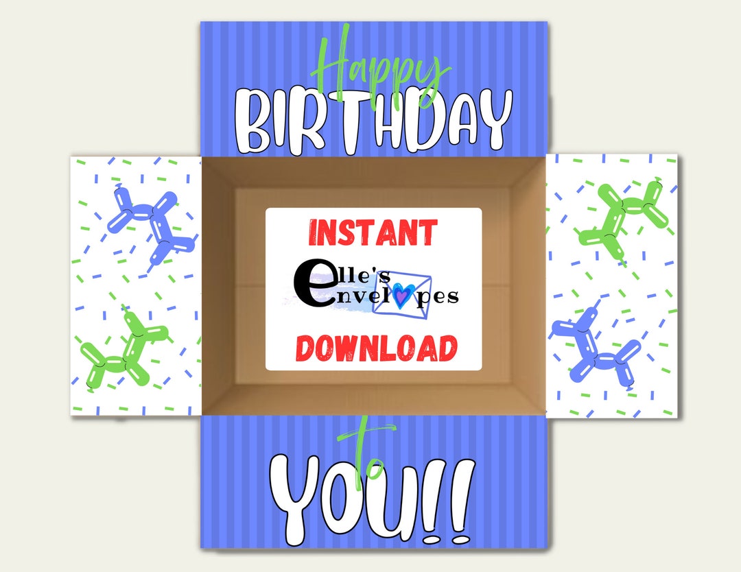 Birthday Care Package / Instant Download / Printable / College / Box ...