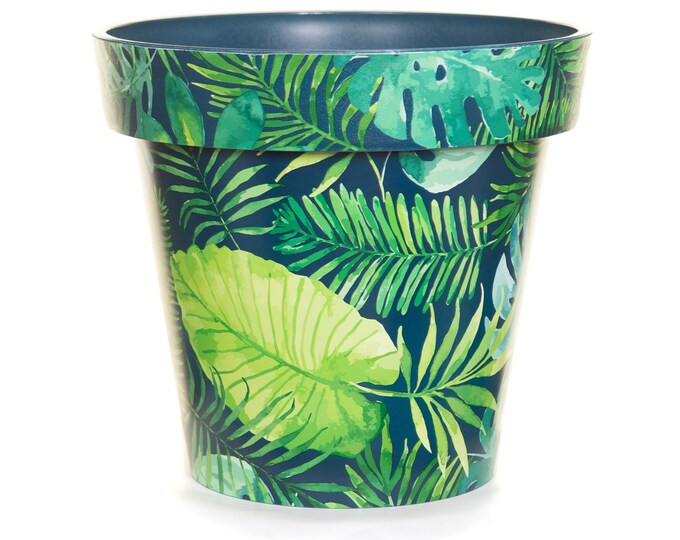 Lightweight Pot Planter - Zest Pot in Tropical Design - Etsy