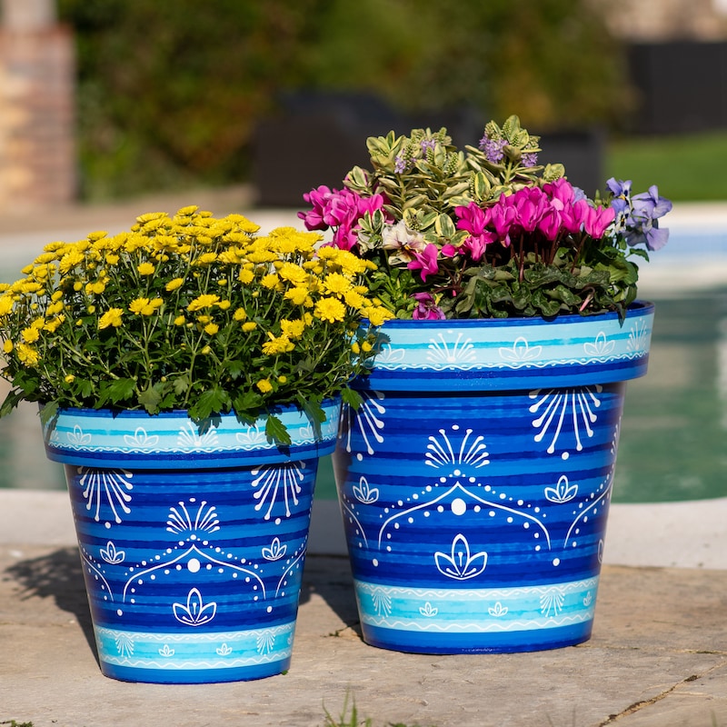 Colorful Flower Pots - Etsy