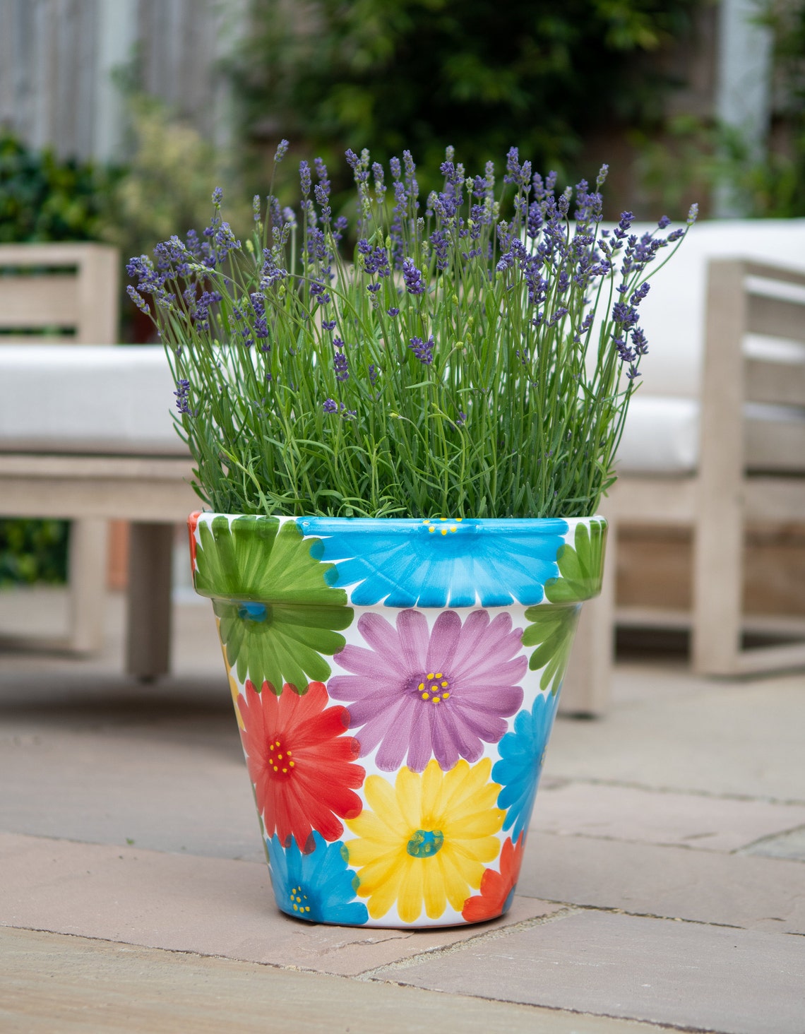 Sunshine Ceramica Multiflor Design Pot Planter for Outdoor or - Etsy