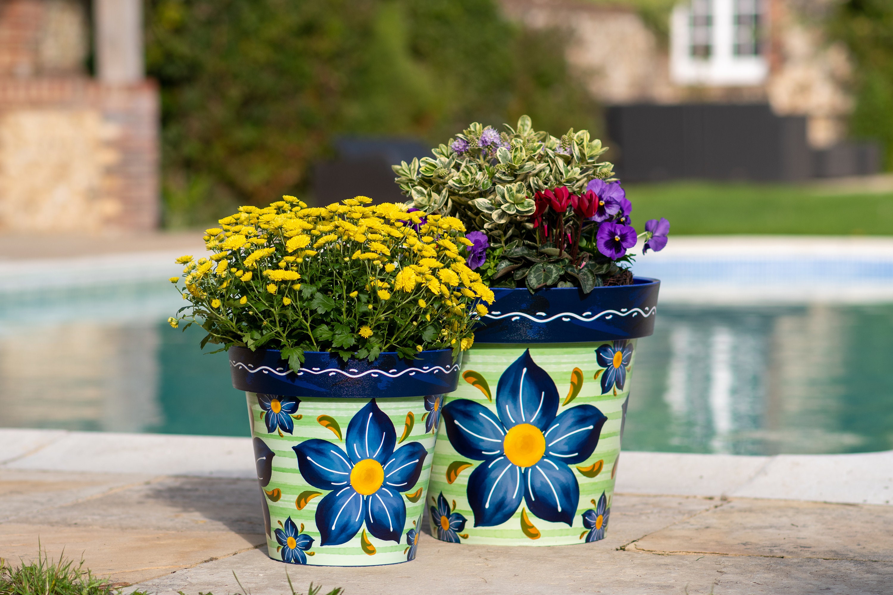 Lightweight Pot Planter Zest Pot in Verde Design - Etsy