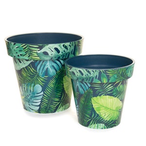 Lightweight Pot Planter Zest Pot in Tropical Design - Etsy
