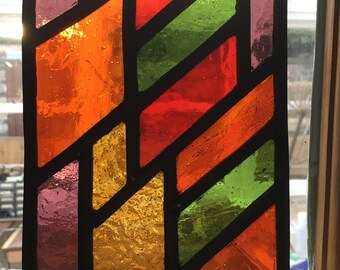 Plastic Stained Glass Panels | Etsy UK
