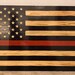 Rustic Wooden Thin Line Flag - Etsy